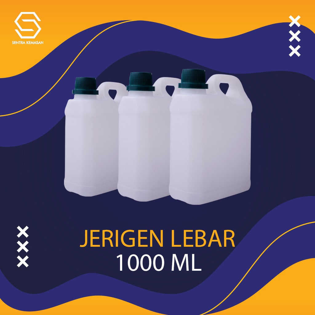 Jual Botol Plastik Jirigen 1lt(Lebar) | Shopee Indonesia