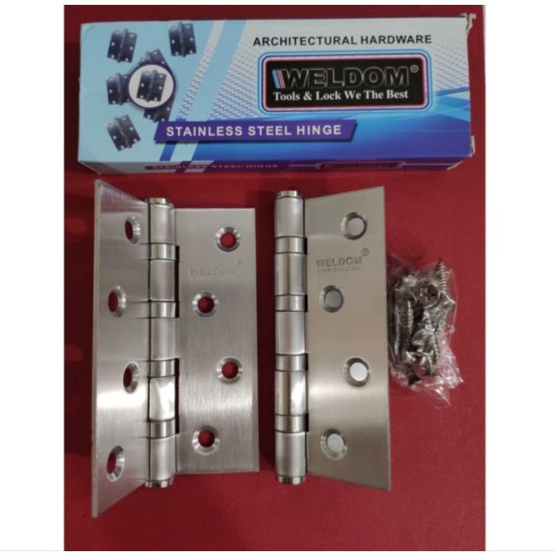 Jual Engsel Pintu Jendela 4" (inch) / Engsel Kupu Stainless Steel ...