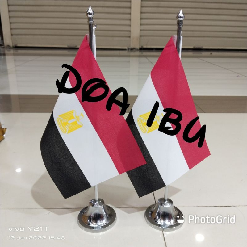 Jual tiang stenlis meja+bendera MESIR | Shopee Indonesia