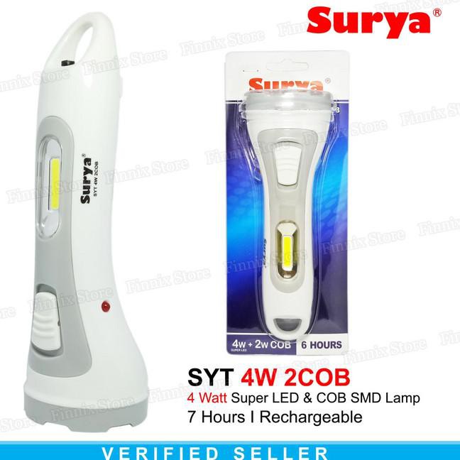 Jual Harga Baru!!-064 SURYA SYT 4W 2COB Lampu Senter LED Emergency ...