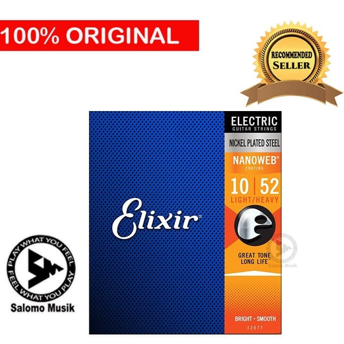 Jual Senar Gitar Elektrik Original Elixir 12077 Nanoweb 10-52 Original ...