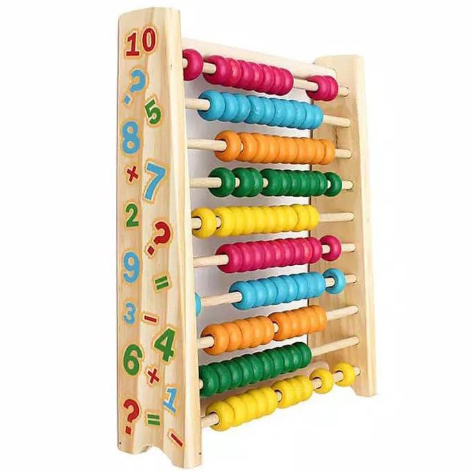 Jual Mainan Edukasi Anak Berhitung SEMPOA 10 DIGIT BEADS COLOUR ...