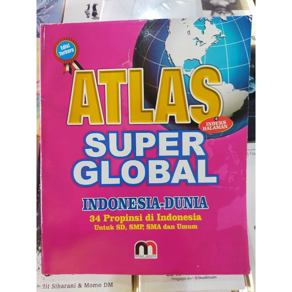Jual Buku ATLAS Super Global Indonesia-Dunia 34 Provinsi di Indonesia ...
