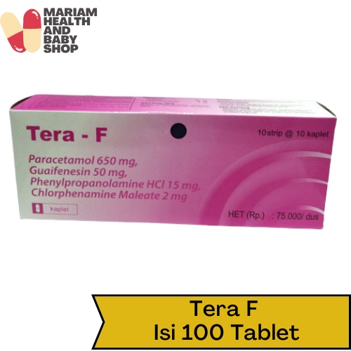 Jual Tera F Box Isi 100 Tablet - Obat Flu | Pilek | Meriang | Shopee ...