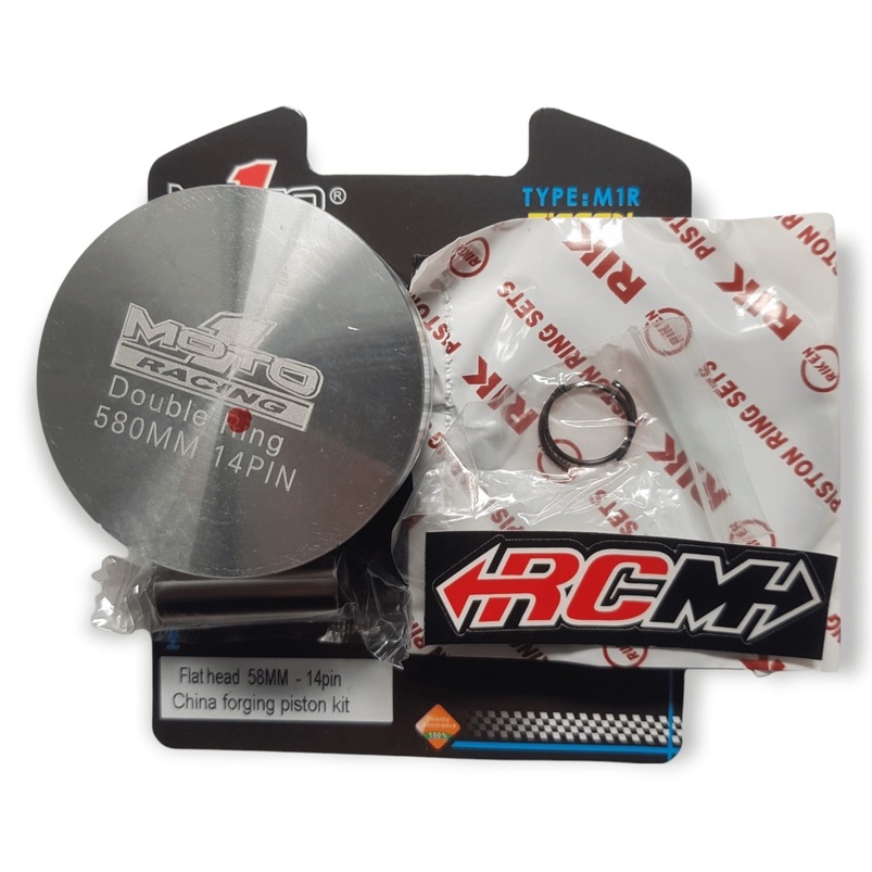 Jual PISTON SEHER SEKER KIT DIAMETER 58 PIN PEN 14 UNIVERSAL MOTOR TYPE ...