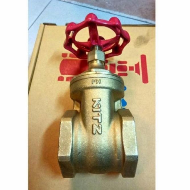 Jual Gate Valve Kitz Kuningan 1/2" Inch | Shopee Indonesia
