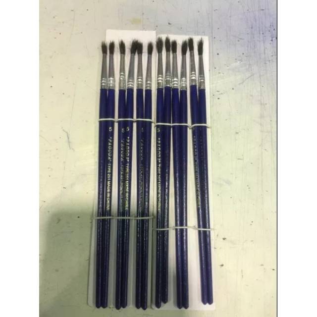 Jual 1/2 lusin kuas lukis pagoda no 5 / kuas cat air pagoda | Shopee ...