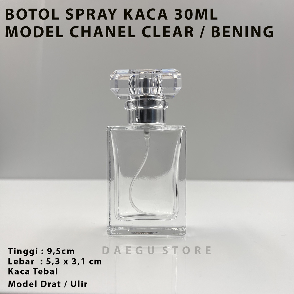 Jual Botol Parfum 30ml Spray Kaca Kotak Isi Perfume Refill Isi Ulang ...