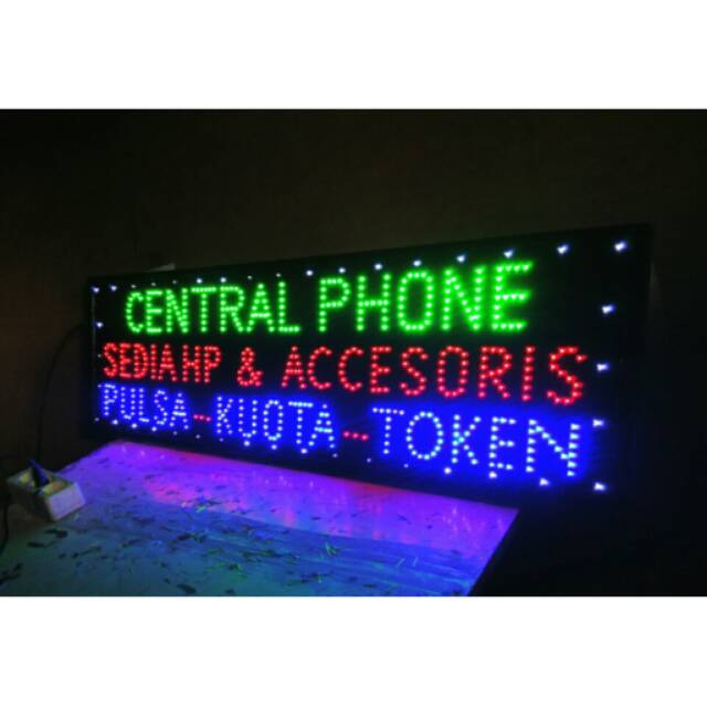 Jual Led sign / tulisan lampu led papan nama besarrr | Shopee Indonesia