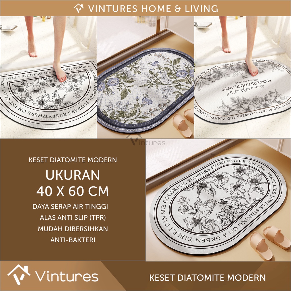 Jual Keset Diatomite Aesthetic / Keset Kaki Kamar Mandi / Keset Premium ...
