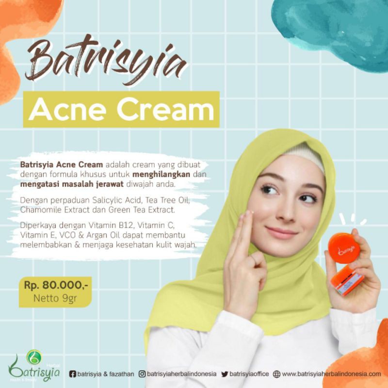 Jual Acne cream batrisyia | Shopee Indonesia