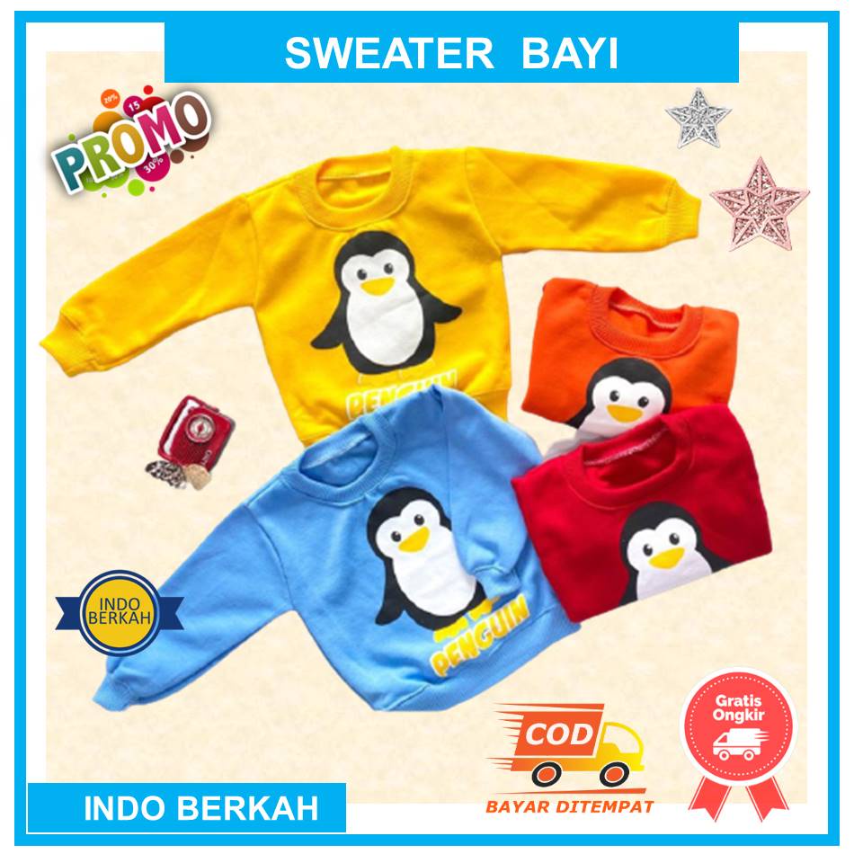 Jual Sweater Bayi Perempuan Laki Laki Lucu Lengan Panjang | Shopee ...