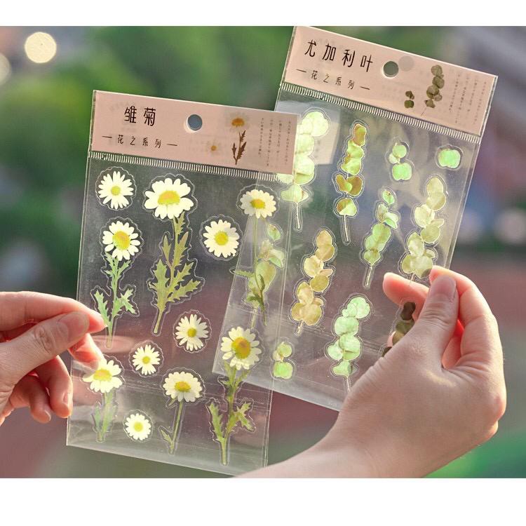 Jual Sticker Tanaman Waterproof PET Dekorasi Journal Scrapbook DIY ...