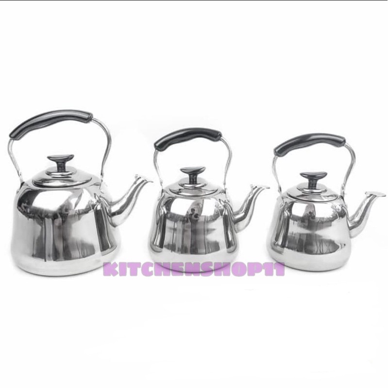 Jual Teko stainless 6 liter TEBAL plus saringan teh / teko saringan 3 liter / kettle ceret BUNYI ...