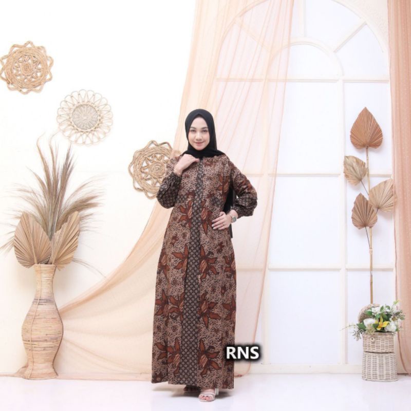 Jual TERBARU PAKAIAN BATIK DRESS KAFTAN GAMIS BATIK MANGGAR, PADI,SEKAR ...
