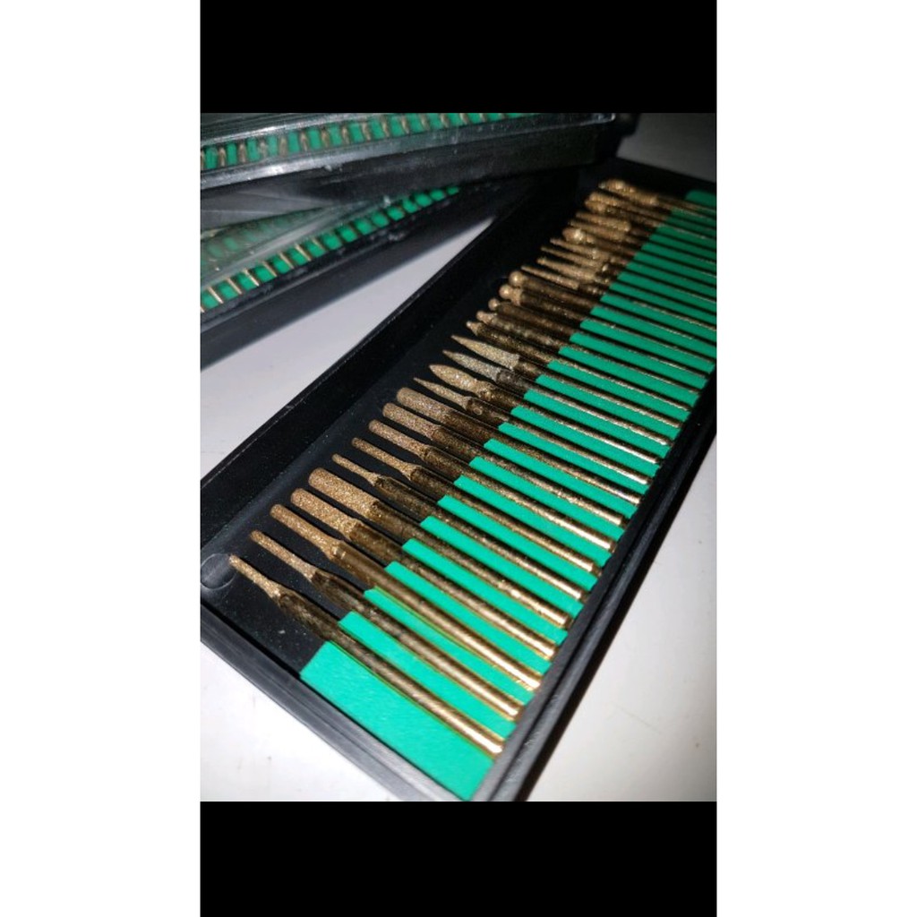 Jual (UT)Mata Bor Intan Drill Diamond Mounted Point Set 30 Pcs - Mata ...