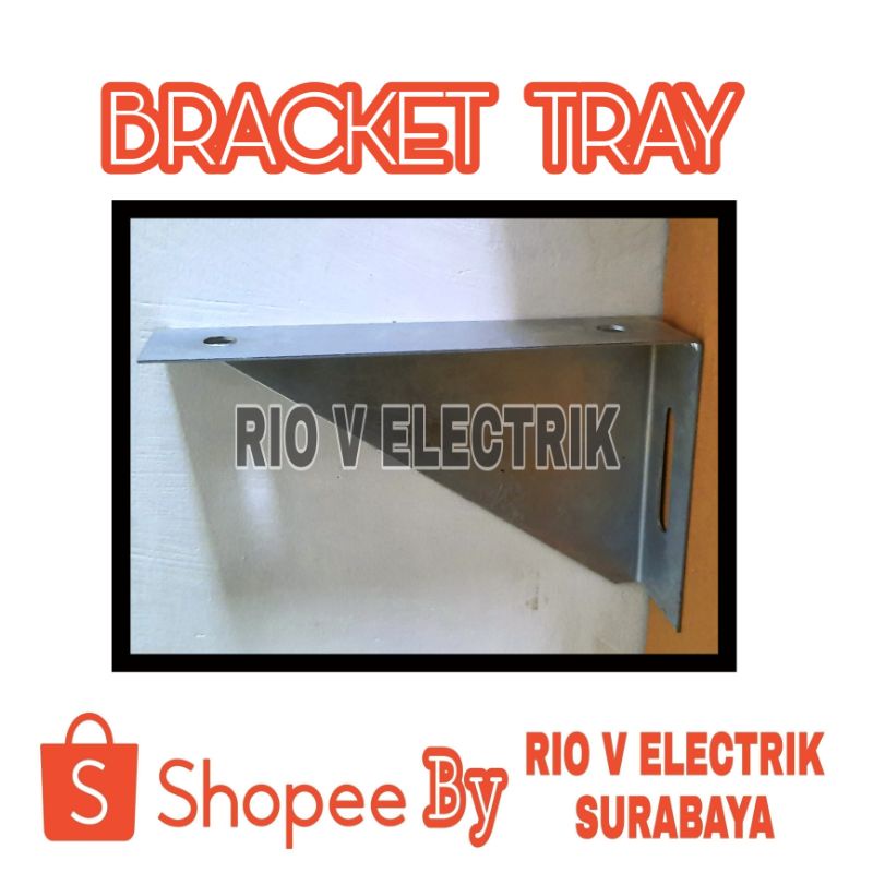 Jual Bracket Siku Dinding Breket Tray Ladder 100mm atau 10 cm ketebalan ...