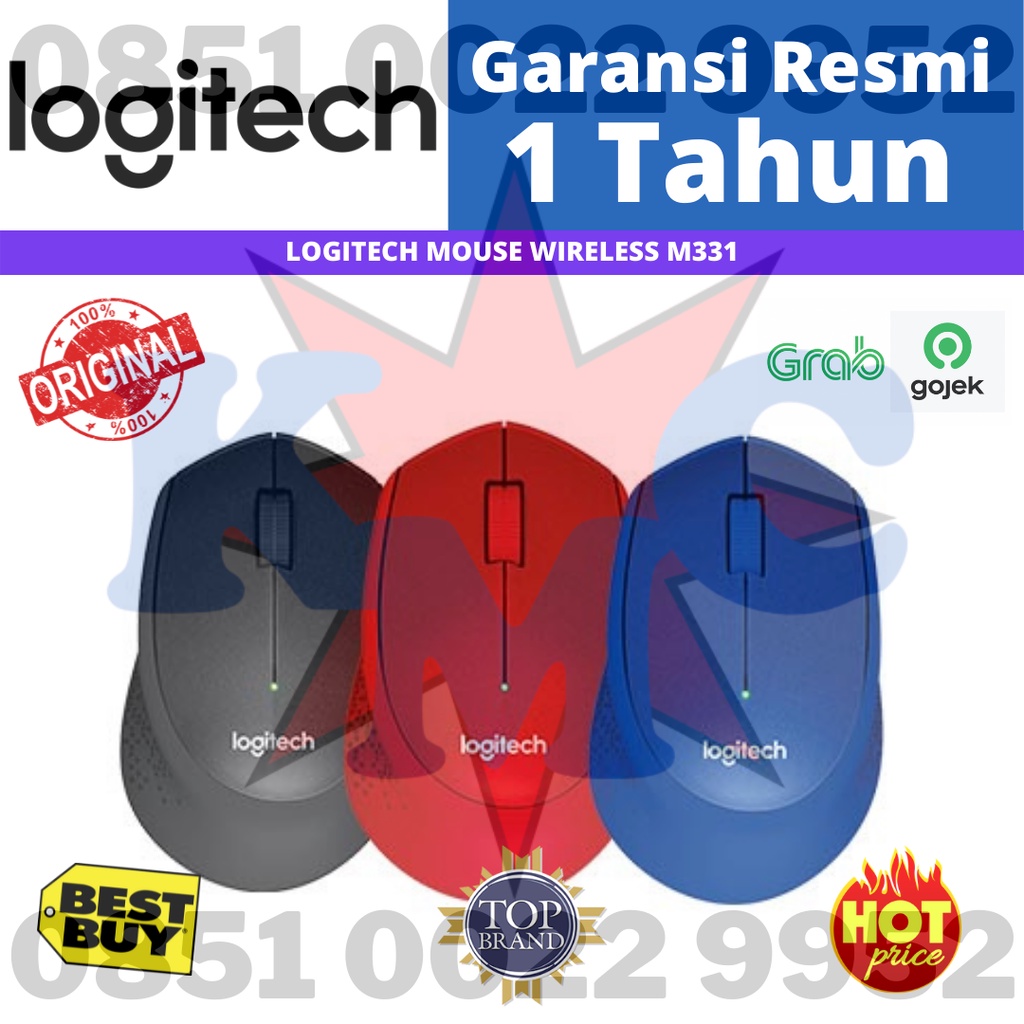 Jual Logitech Mouse USB Wireless M 331 M331 Original Garansi Resmi | Shopee Indonesia