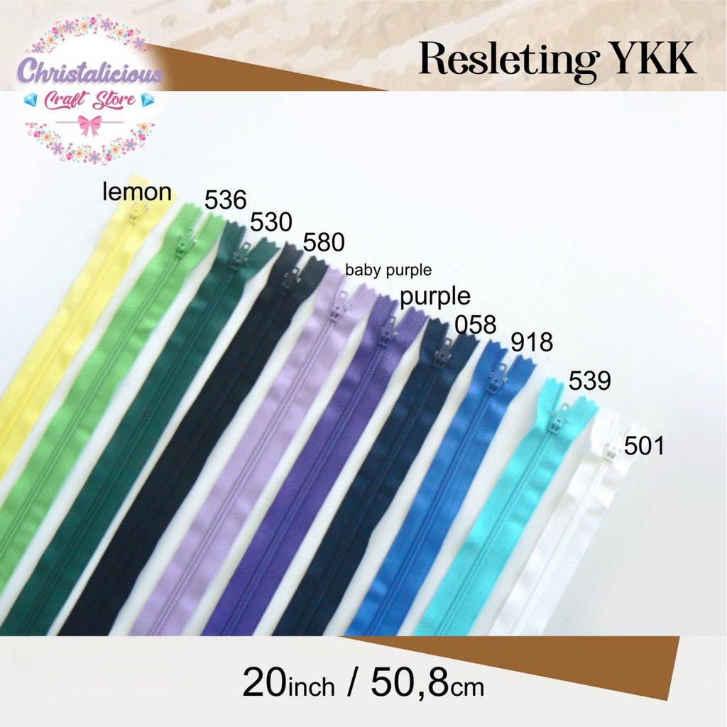 Jual Retsleting YKK 20 inch 50,8 cm | Shopee Indonesia