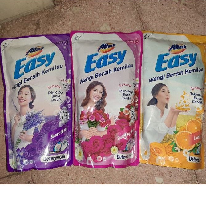 Jual attack easy. sabun cuci pakaian atack detergen cair lavender rose ...
