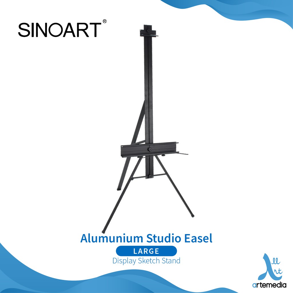 Jual Sinoart Large Aluminium Studio Display Sketch Stand Drawing Easel ...