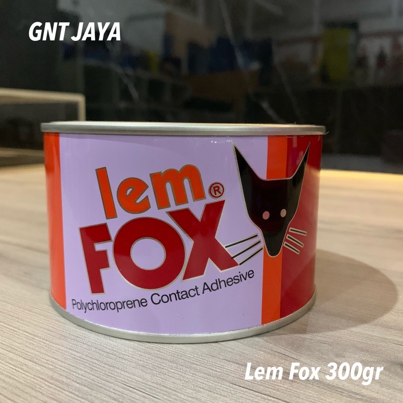 Jual LEM FOX 300gr ORANGE aibon kaleng HPL PVC sheet kayu triplek papan ...