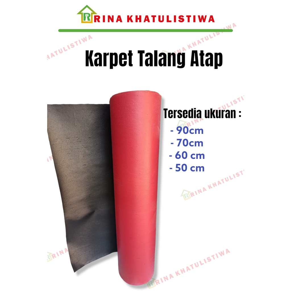 Jual Karpet Talang Atap Meteran Merah-Hitam 50cm, 60cm, 70cm, 90cm ...