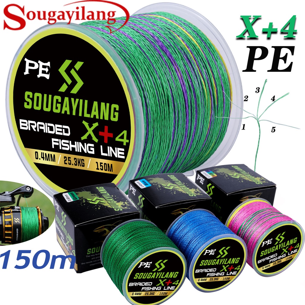 Jual Sougayilang Senar PE X4 150M Senar Pancing Kuat Dan Anti Keriting ...