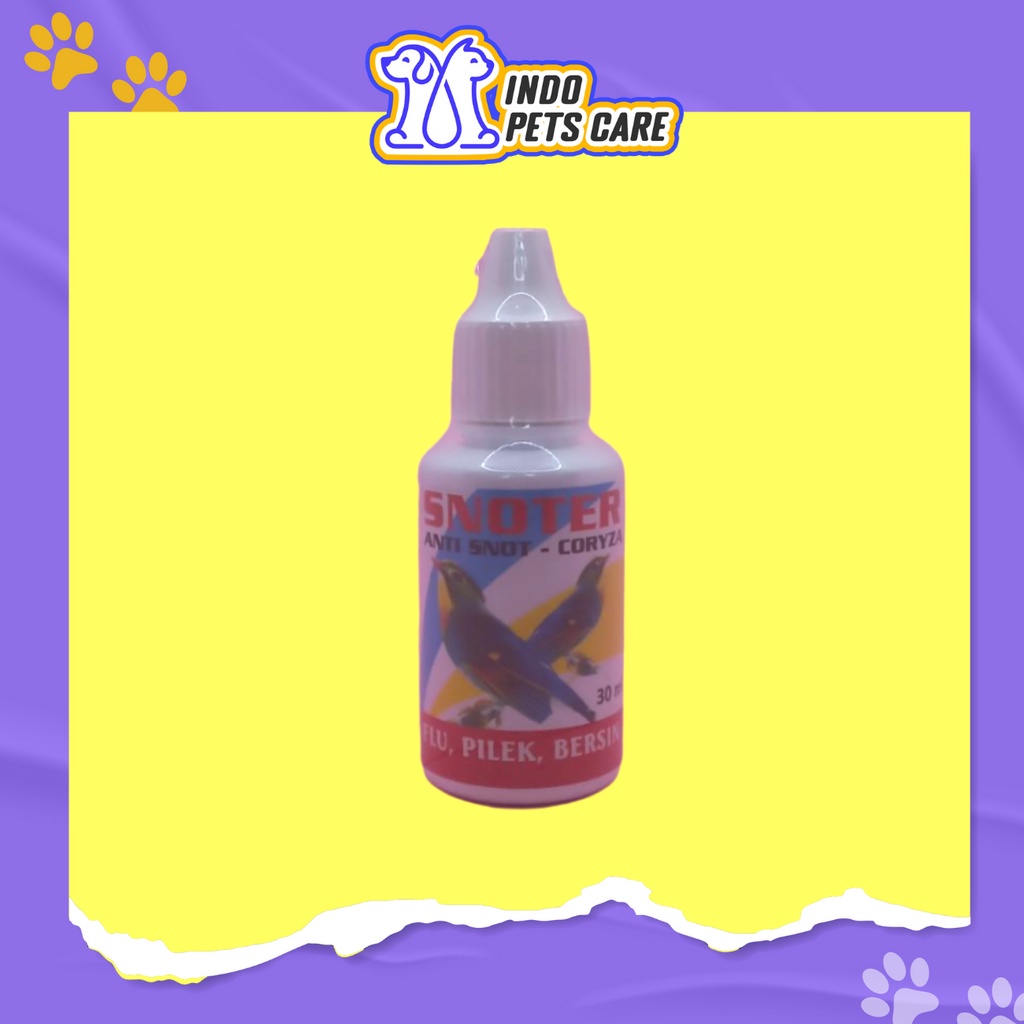 Jual OBAT FLU PILEK BURUNG - SNOTER 30ML ORIGINAL - ANTI SNOT CORYZA ...