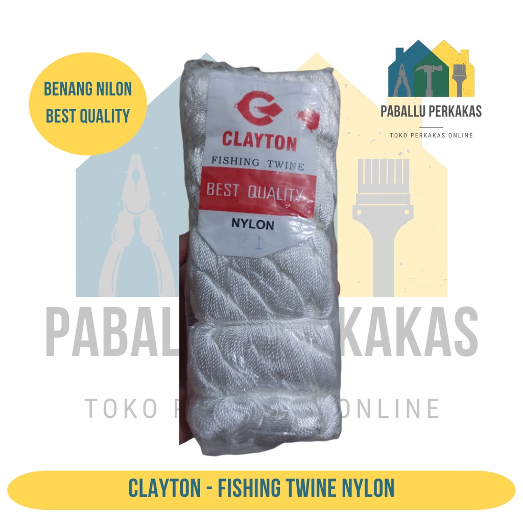Jual Benang Nylon Nilon Biasa Putih 4 ONS / Benang Tukang / Benang ...
