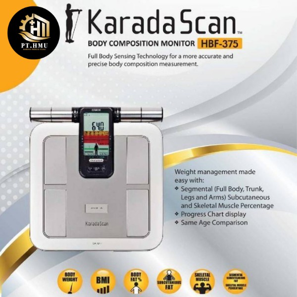 Jual Timbangan Badan Karada OMRON HBF375 (Timbangan Badan Scan ...