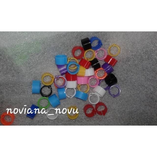 Jual RING BURUNG MODEL KLIP BAHAN PLASTIK UKURAN 9MM 8MM POLOS DAN ...