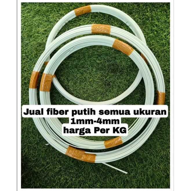 Jual Ruji Fiber putih semua ukuran untuk sangkar, dongdang, layangan ...