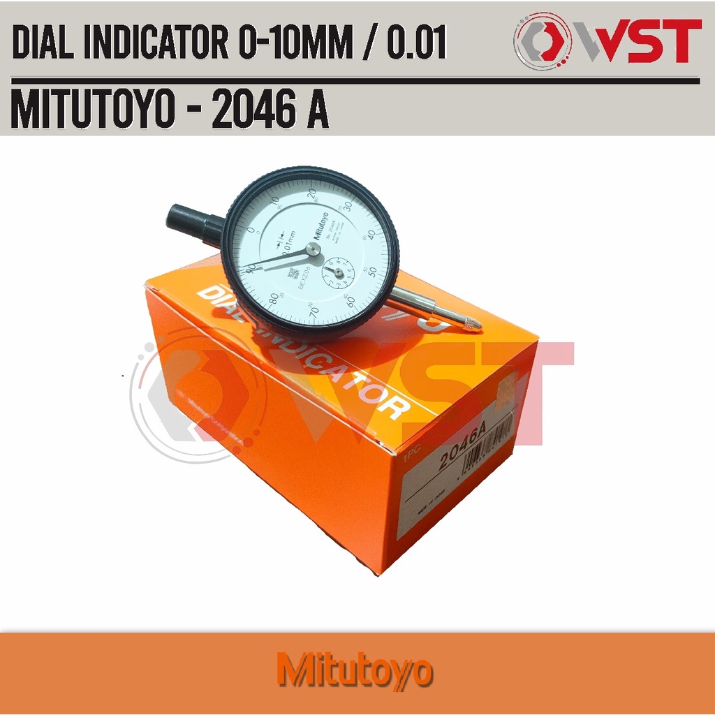Jual Mitutoyo Dial Indicator 10/0.01mm 2046A / Mitutoyo 2046 A | Shopee Indonesia