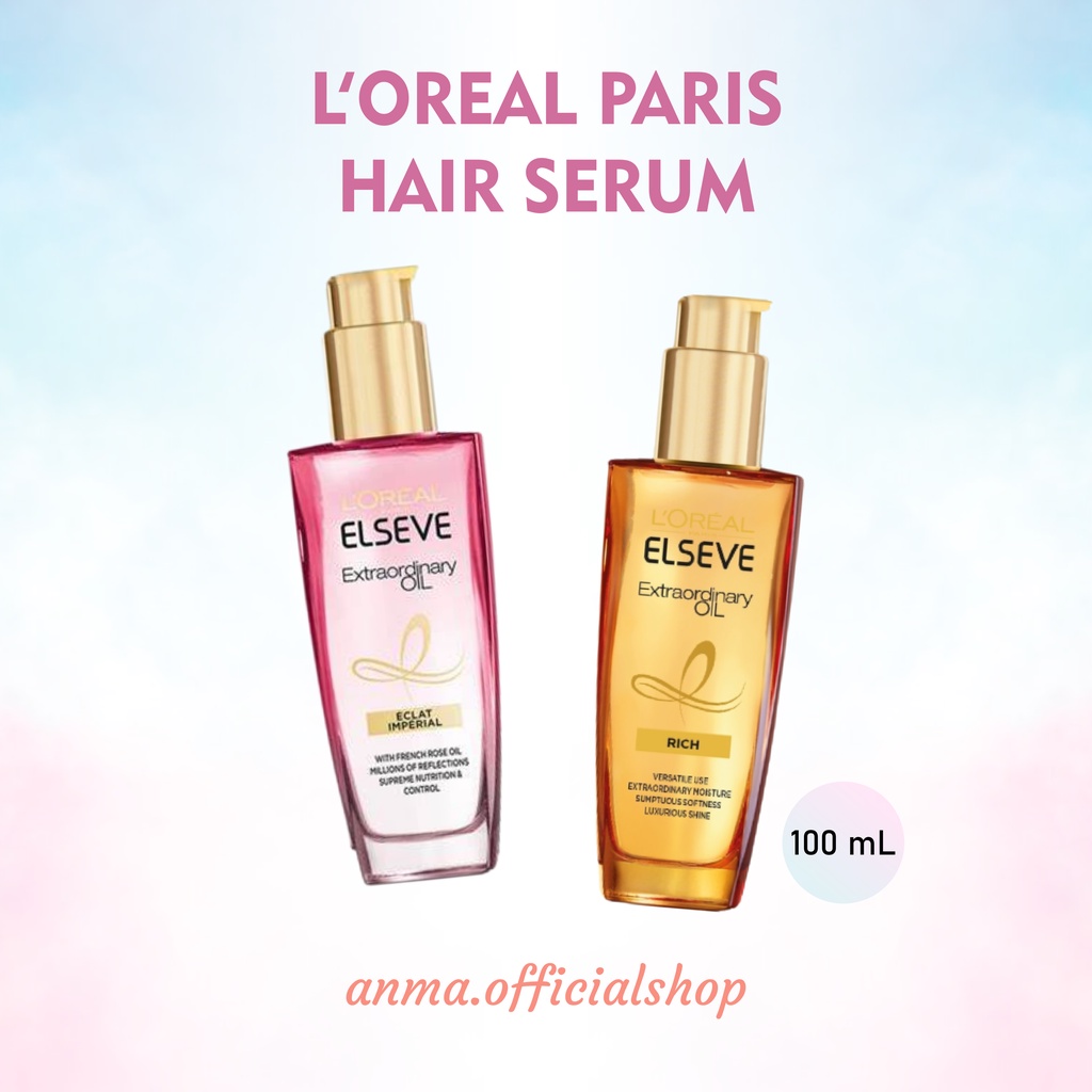 Jual LOreal Paris Elseve Extraordinary Oil Gold Pink Hair Treatment ...