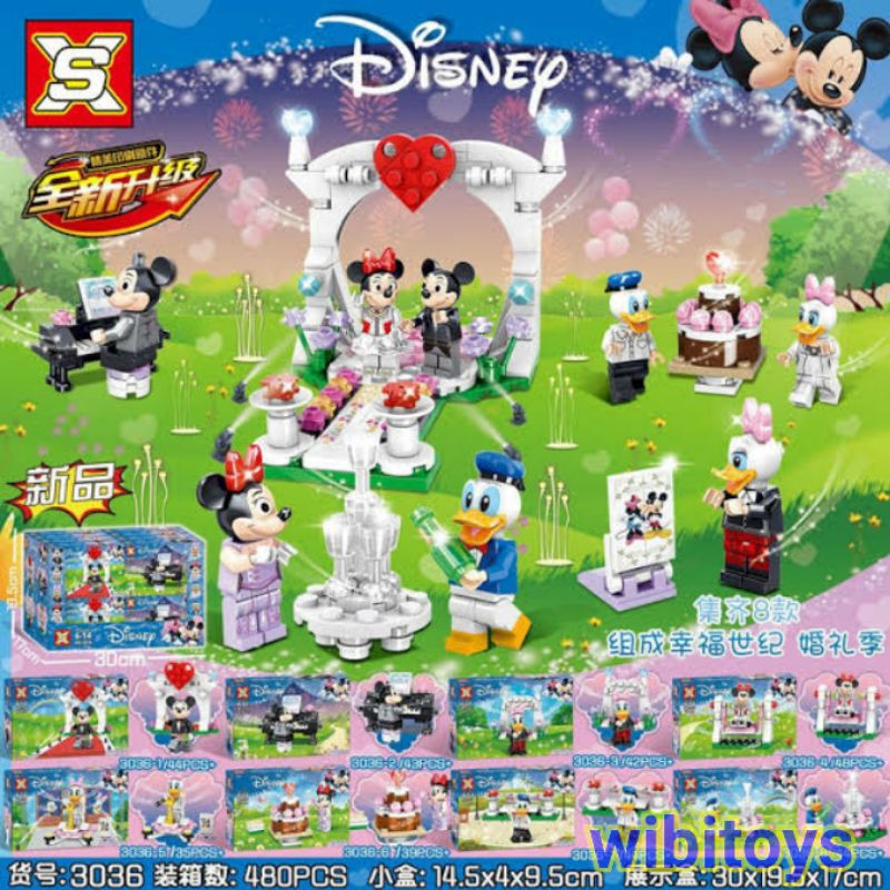 Jual Mainan Mickey Mouse Donald Duck Mini Figure Blocks | Shopee Indonesia