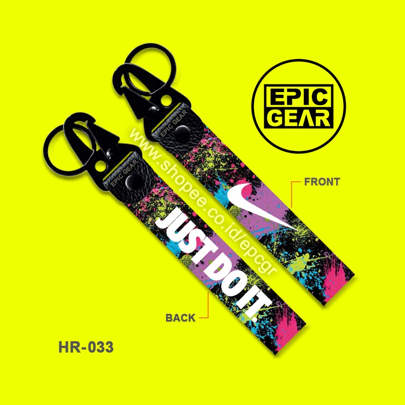 Jual HIGH QUALITY GANTUNGAN KUNCI JUST DO IT PREMIUM KEY CHAIN HOLDER ...