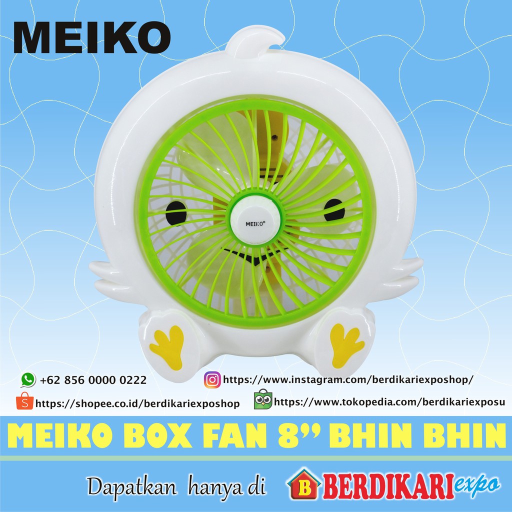 Jual MEIKO BOX FAN 8" BHIN BHIN MK-03 | Shopee Indonesia