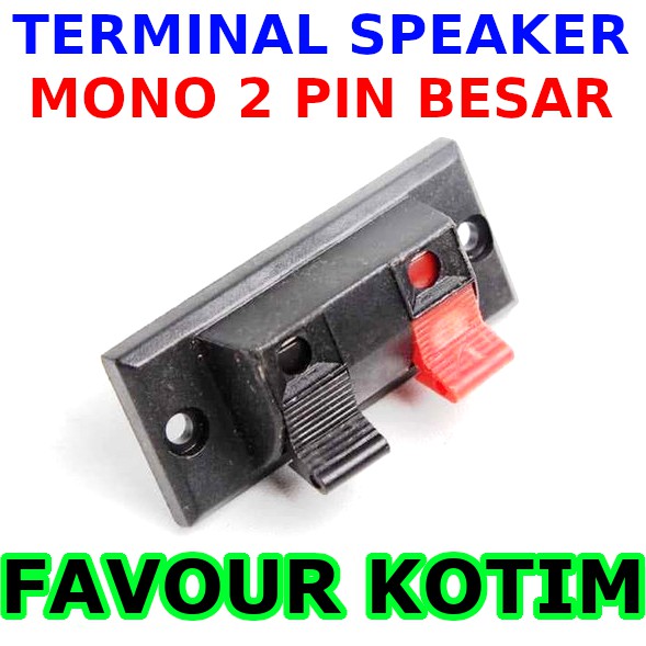 Jual TERMINAL SPEAKER SP JEPIT MONO BESAR 2 PIN KAKI 2P FVKOTIM | Shopee Indonesia