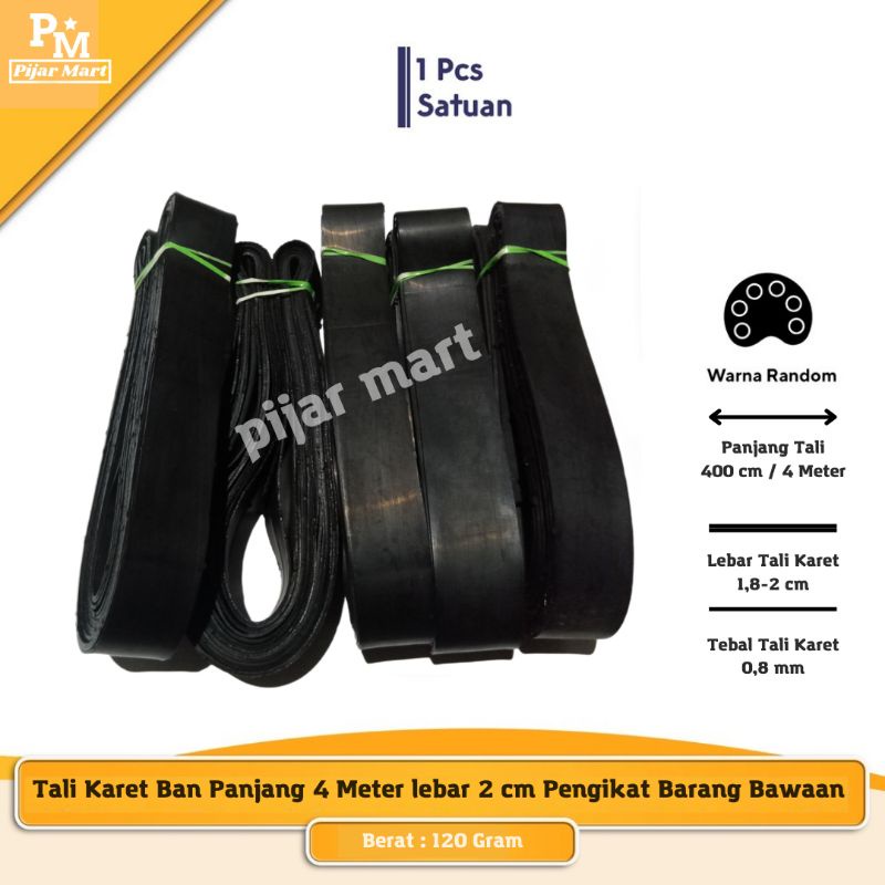 Jual TALI PENGIKAT BARANG KARET BAN(Panjang 4 meter lebar 2 cm ...