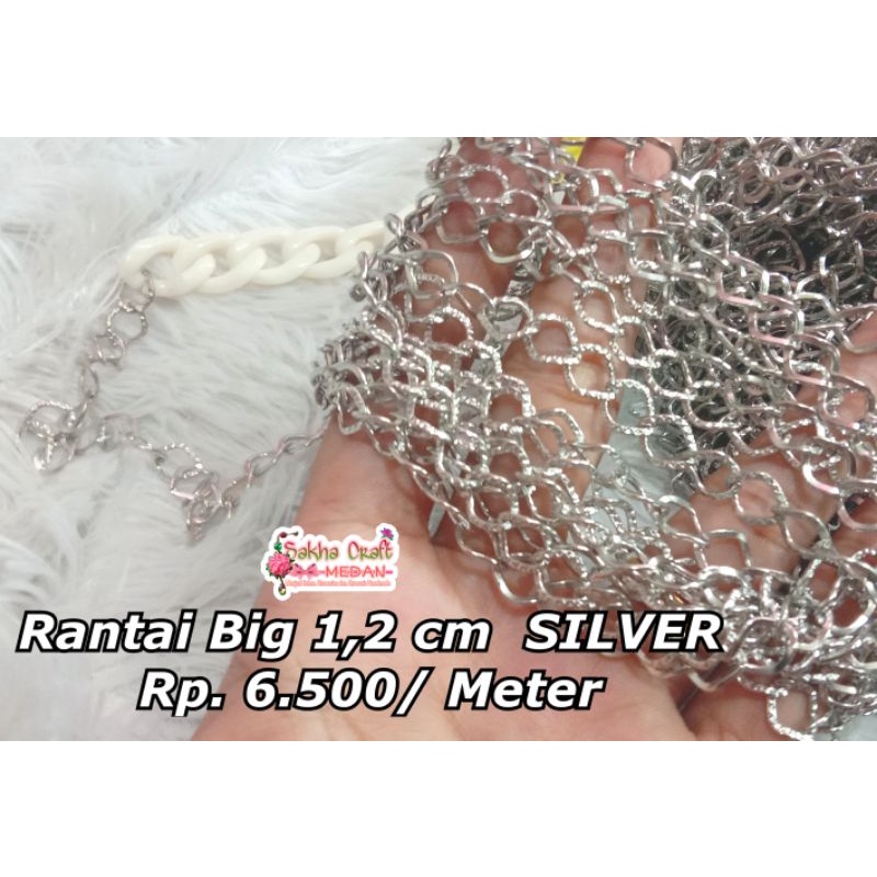 Jual Rantai BIG 1,2 cm / Meter (Bahan Craft Medan) | Shopee Indonesia