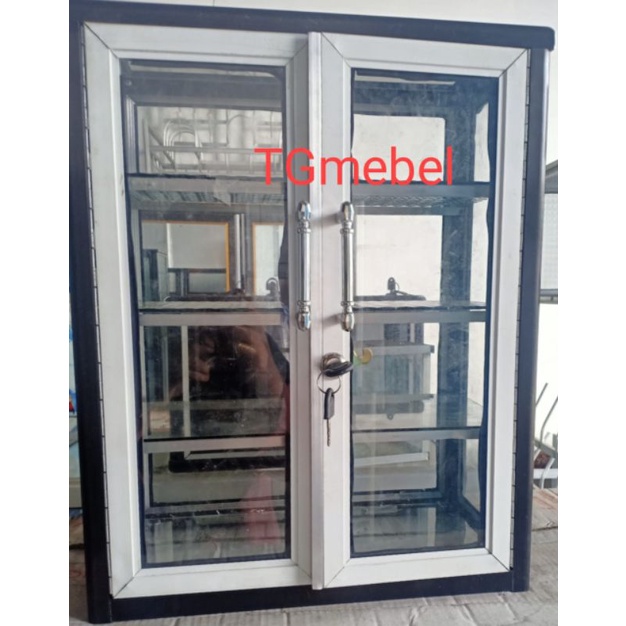 Jual Etalase Rokok minimalis 4 susun free packing kayu luar kota ...