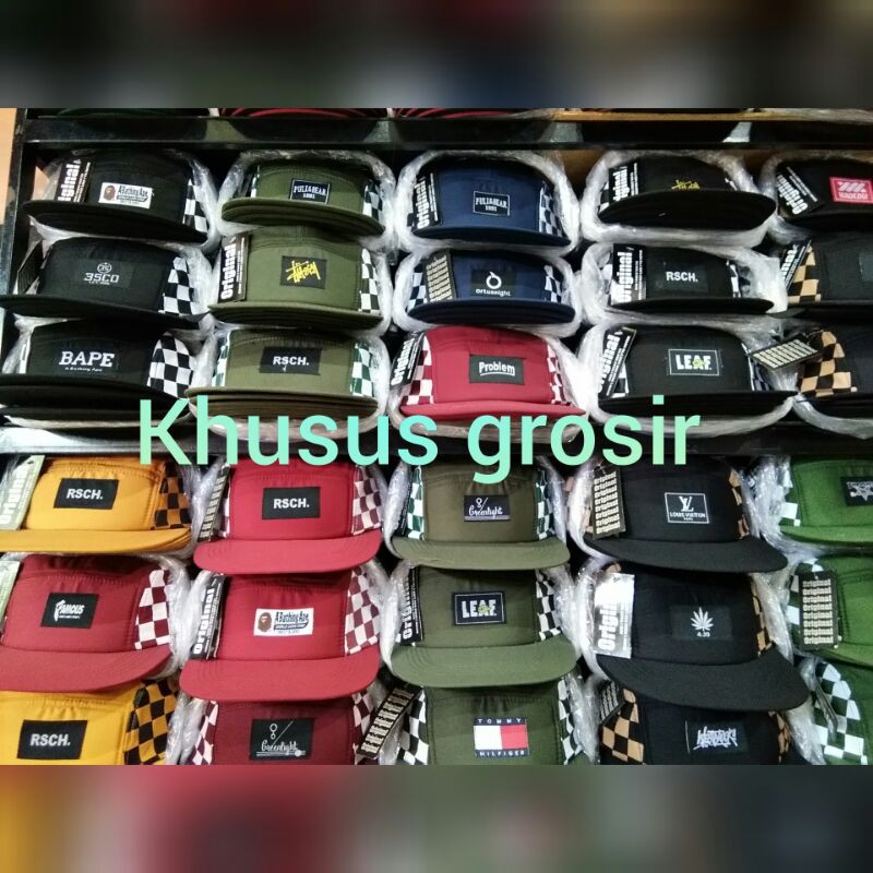 Jual topi 5 panel distro/ topi 5 panel ( BACA DESKRIPSI) | Shopee Indonesia