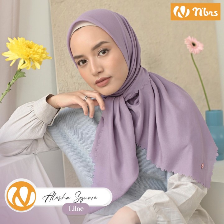 Jual Nibras Hijab Alesha Square Bahan Voal Ultrafine Jilbab Segi Empat Hijab Wanita Muslimah ...