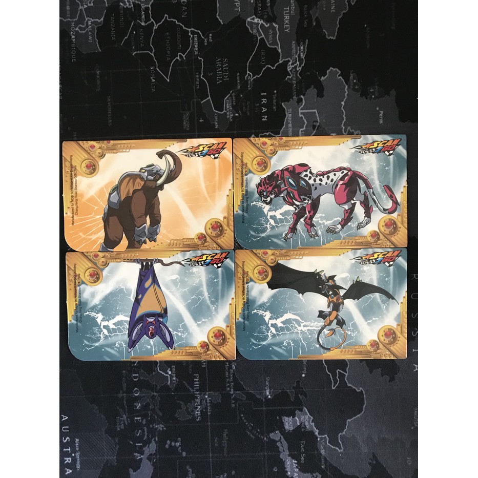 Jual Kartu SCAN 2 GO gold rare fullset (4 kartu) + BONUS SLEEVE KARTU ...