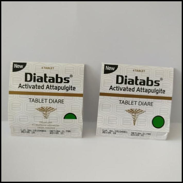 Jual PAKET HEMAT NEW DIATABS ISI 4 TABLET - OBAT DIARE DASYAT ...