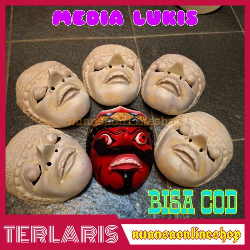 Jual Topeng Tari Media Lukis Polos Kelana Samba Tumenggung Rumyang ...