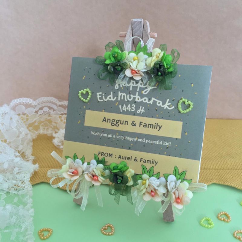 Jual PAPAN BUNGA MINI LEBARAN 2022 / KARTU IDUL FITRI EID MUBARAK ...