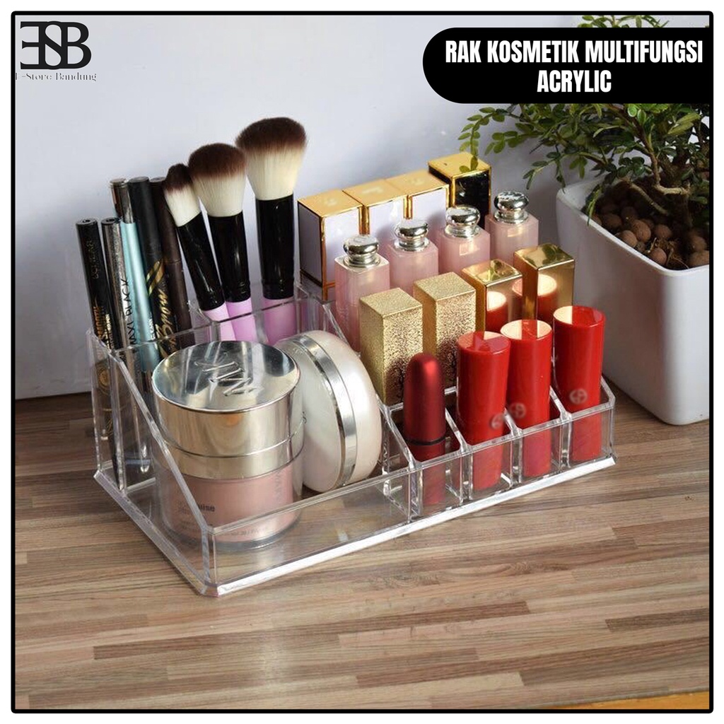 Jual Kotak Penyimpanan Makeup Akrilik / Rak Make up dan Skincare ...