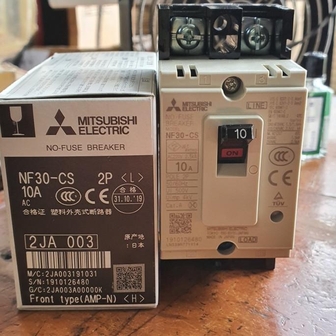 Jual Mccb Nfb Breaker Mitsubishi Nf30-Cs 2P 10A 2 Phase 10 Ampere | Shopee Indonesia